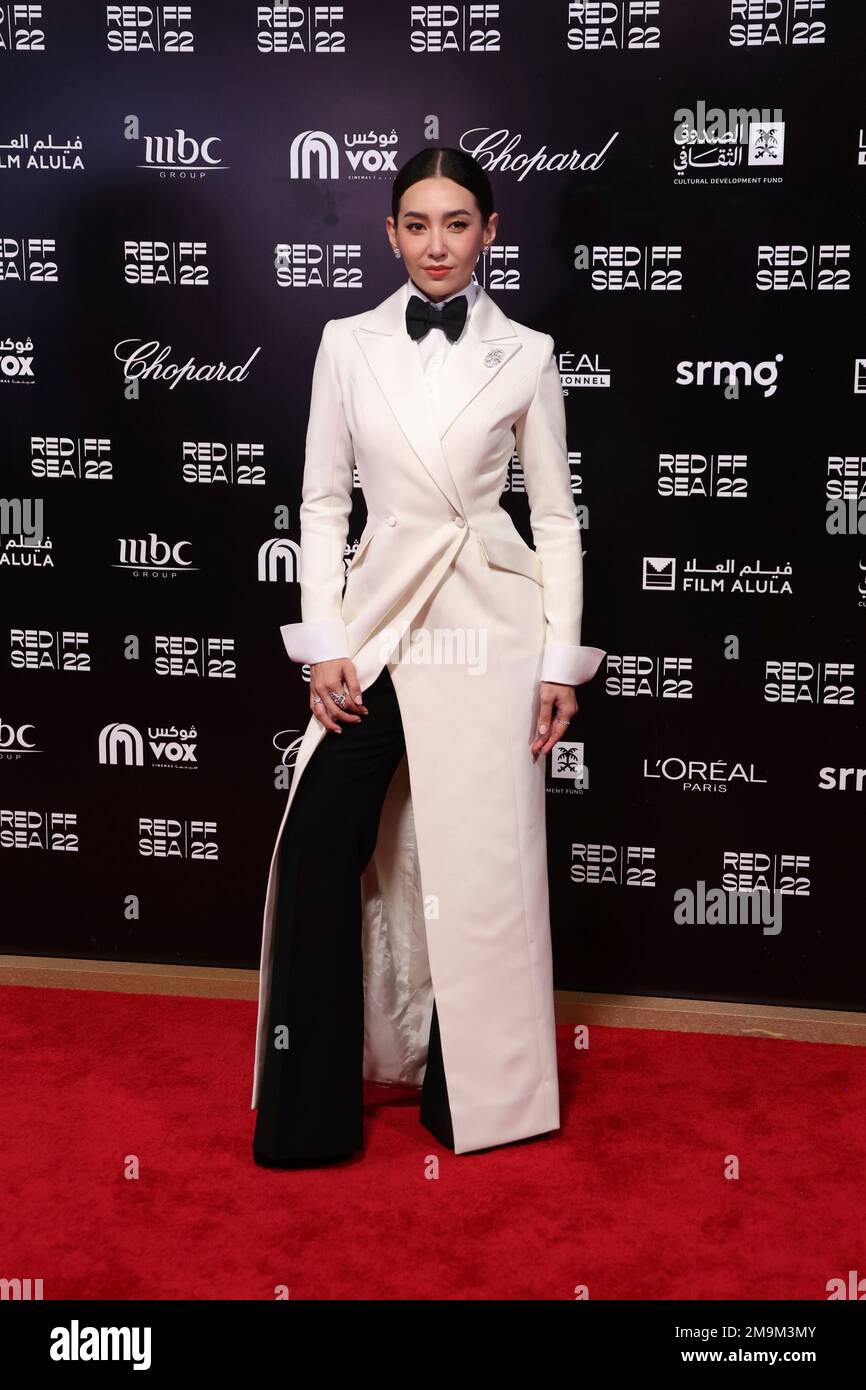 Bella Ranee Campen poses for photographers upon arrival at the opening ...