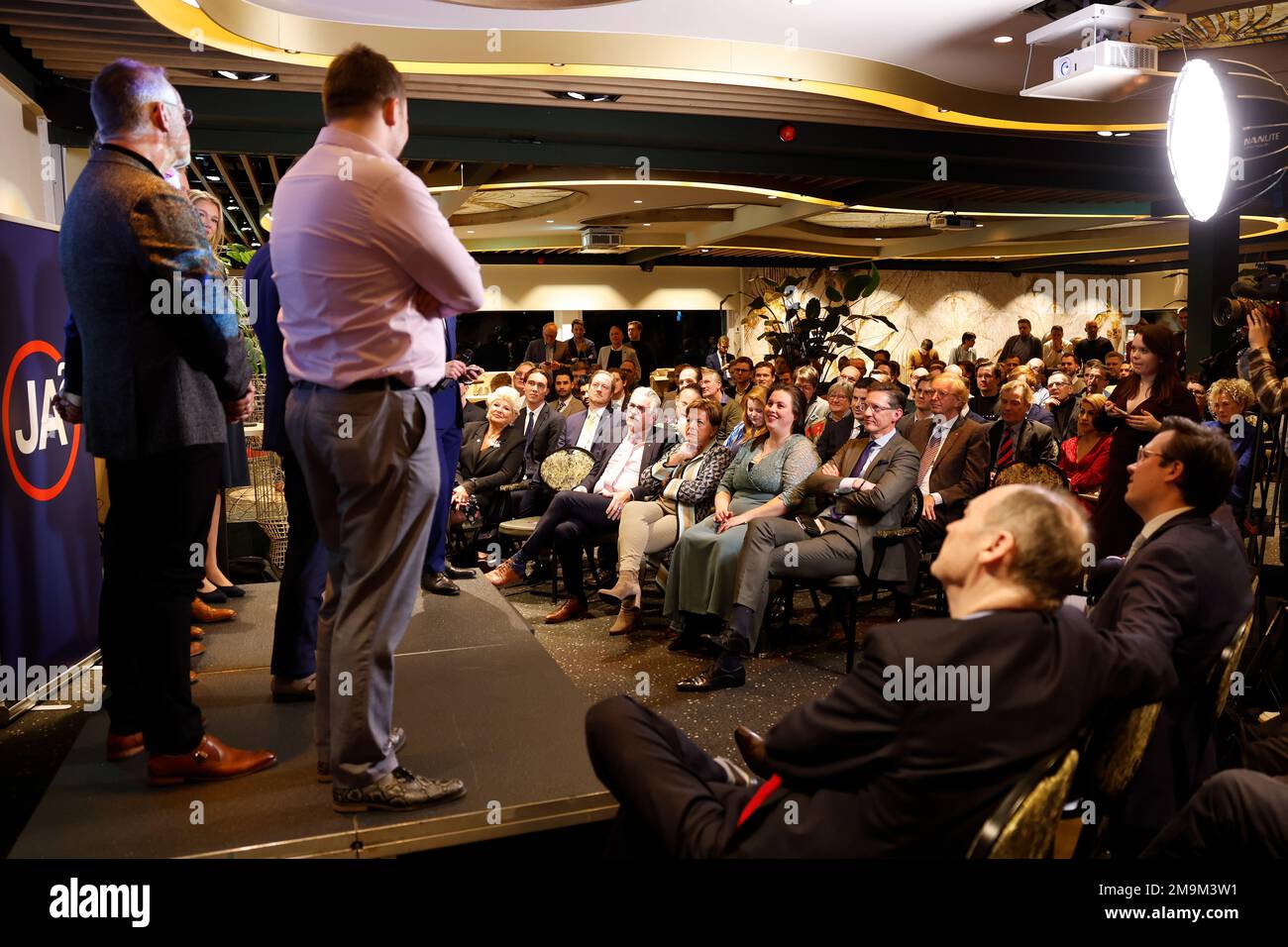 ROTTERDAM - Founders Annabel Nanninga and Joost Eerdmans of JA21 during ...