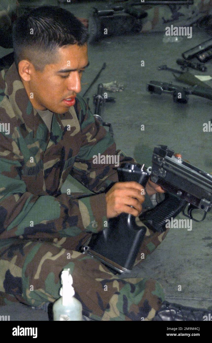 US Marine Corps (USMC) Corporal (CPL) Garcia from Charlie Company, 4th ...