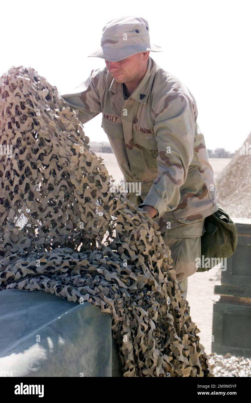 US Marine (USMC) Corporal (CPL) James M. Ramsey, 1ST Battalion, 4th ...
