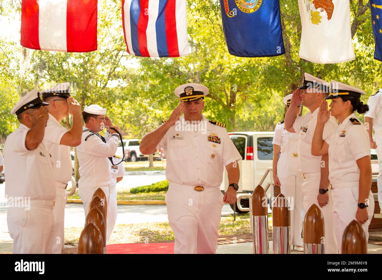 KINGS BAY, Ga. (May 20, 2022) Capt. John Roussakies, incoming ...
