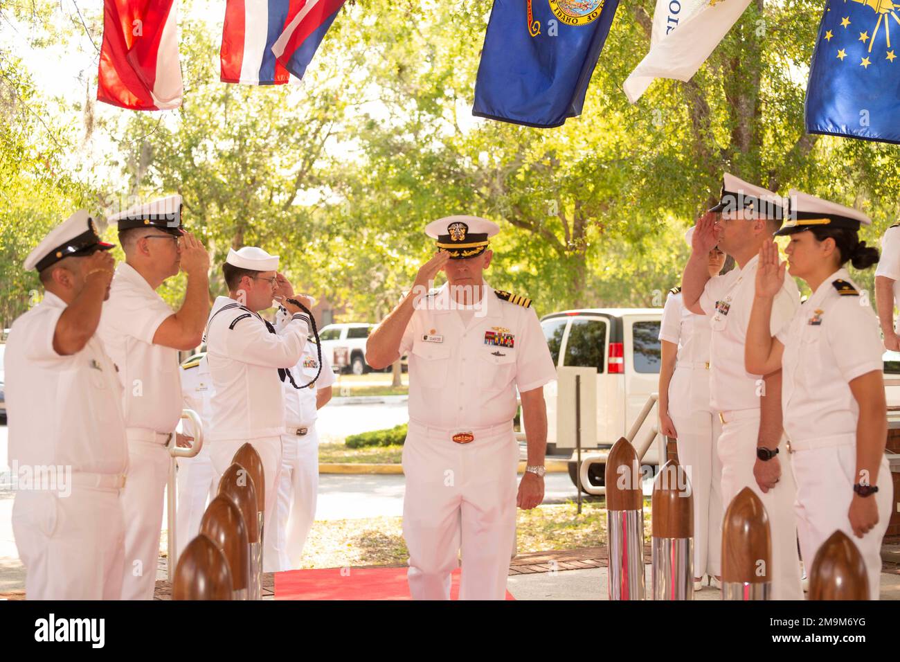 KINGS BAY, Ga. (May 20, 2022) Capt. Theron Davis, outgoing commanding ...