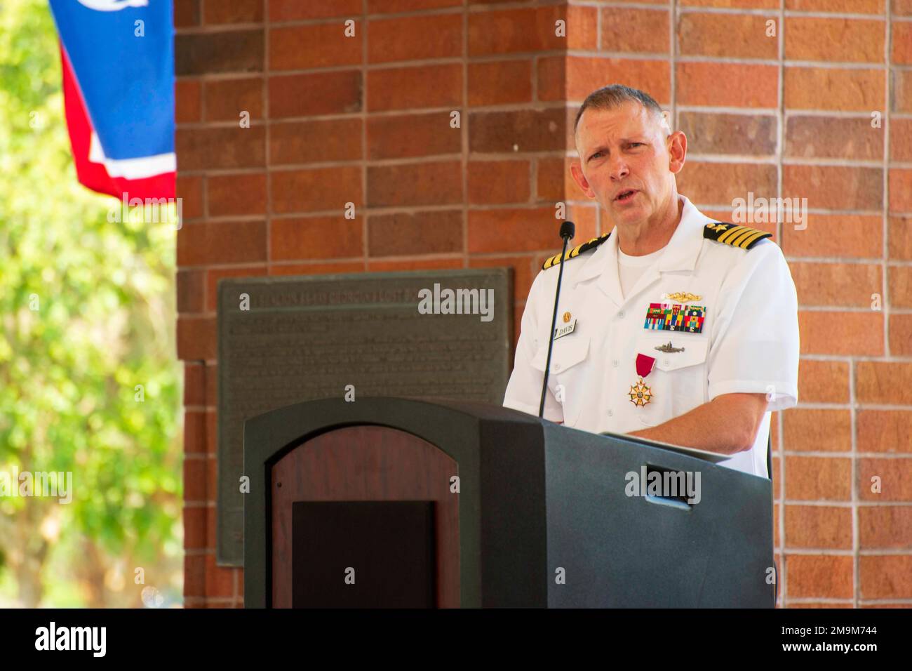 KINGS BAY, Ga. (May 20, 2022) Capt. Theron Davis, outgoing commanding ...