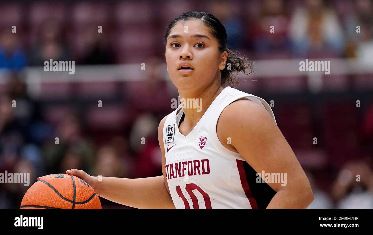 Stanford guard Talana Lepolo (10) during an NCAA college basketball ...