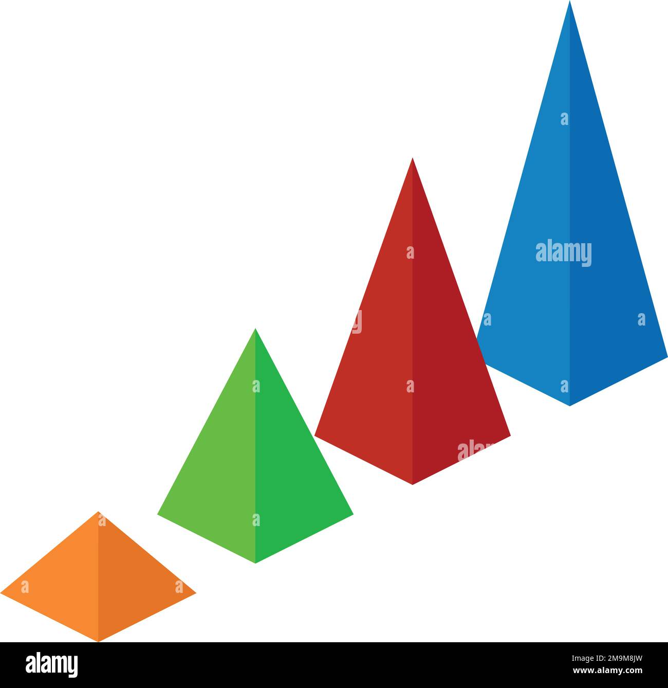 Flat columns chart icon Cut Out Stock Images & Pictures - Alamy