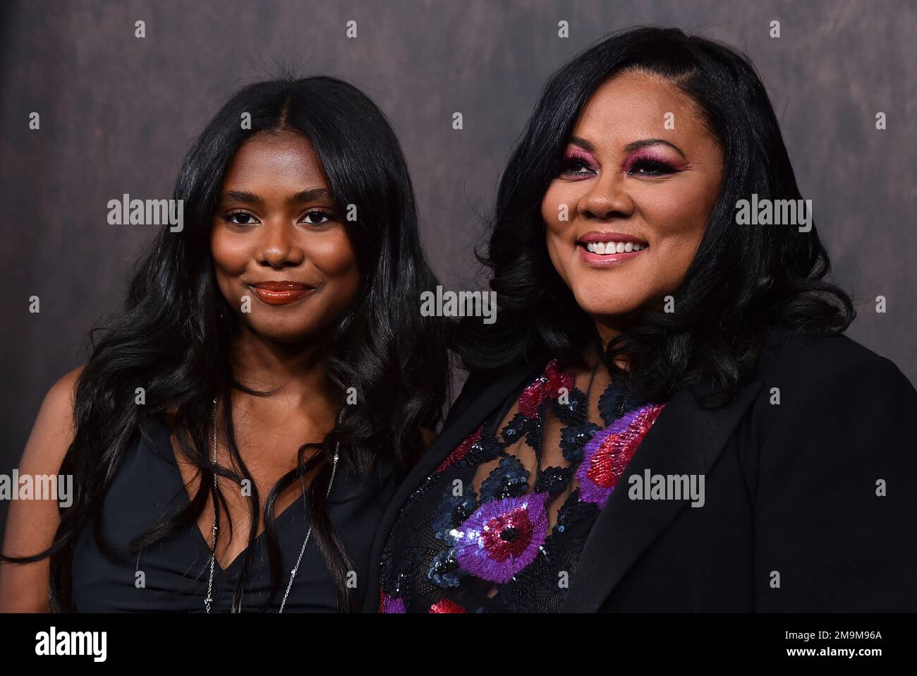 Asian Rochon Fuqua, left, and Lela Rochon arrive at the premiere of ...