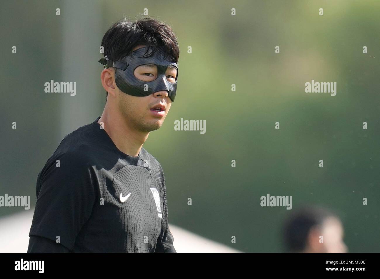 South Korea's Son Heung-min walks on the pitch during the South Korea's ...