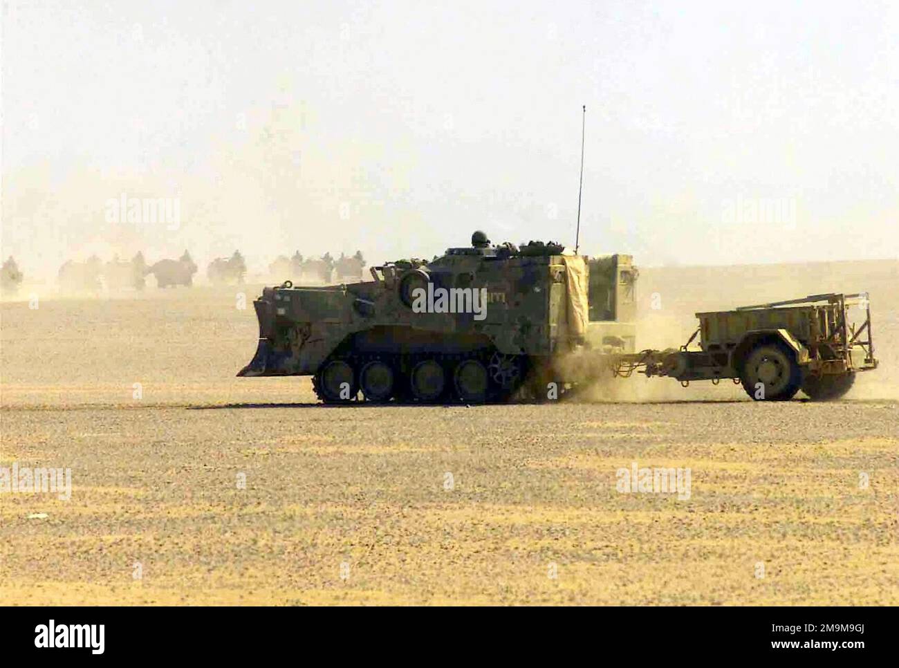 A US Marine Corps (USMC), 5th Marine Regiment, M9 Armored Combat Earth ...