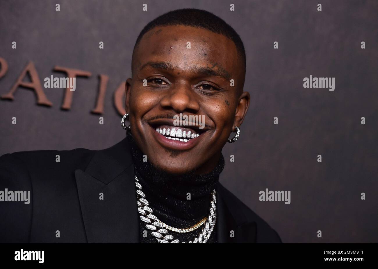DaBaby arrives at the premiere of "Emancipation," Wednesday, Nov. 30 ...