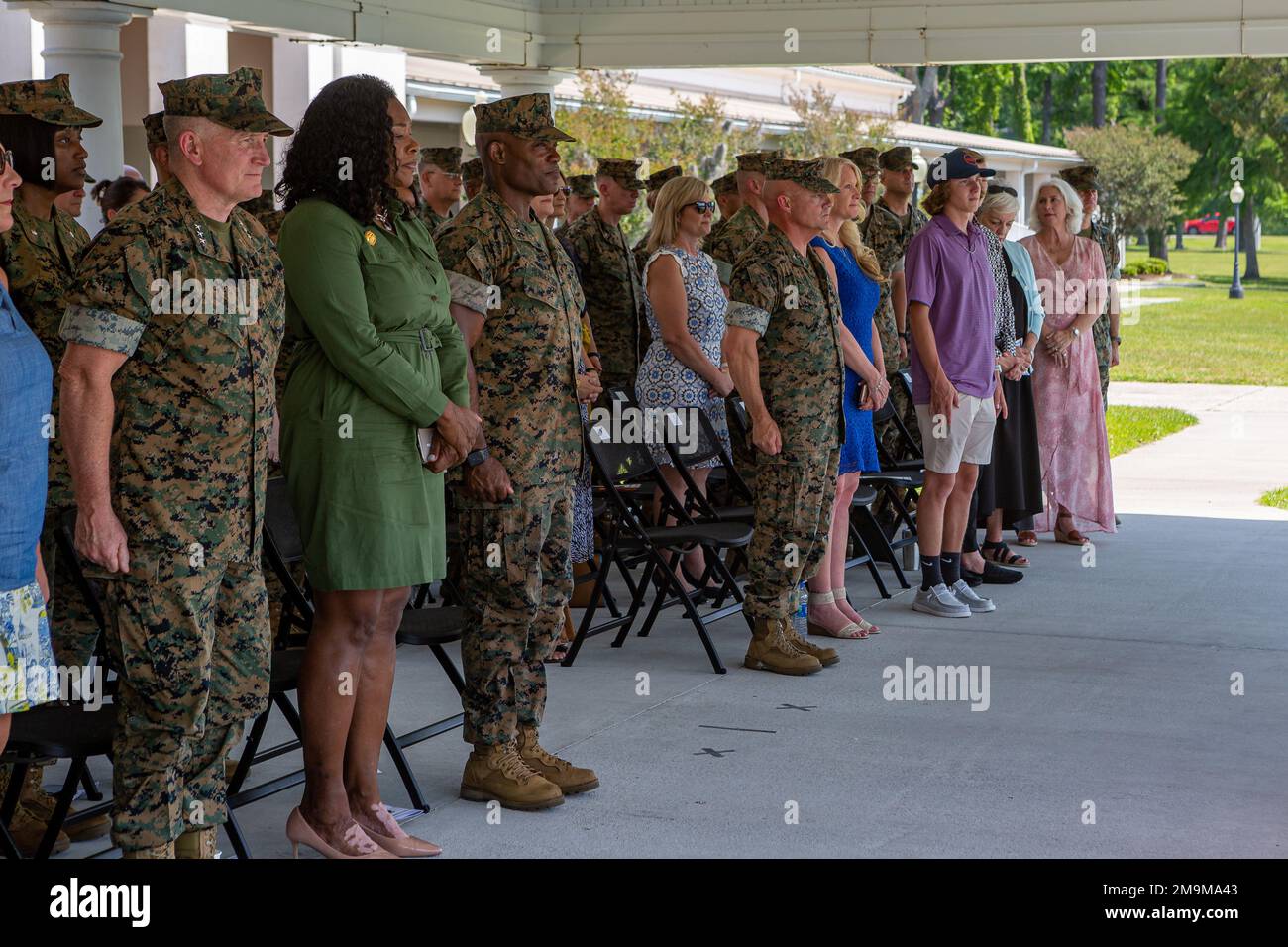 U.S. Marines with 2d Marine Expeditionary Brigade held a change of ...