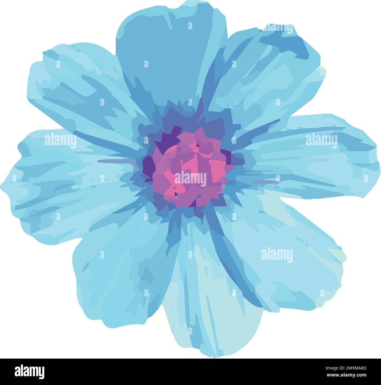 Isolated watercolor sketch of a flower Vector Stock Vector Image & Art ...