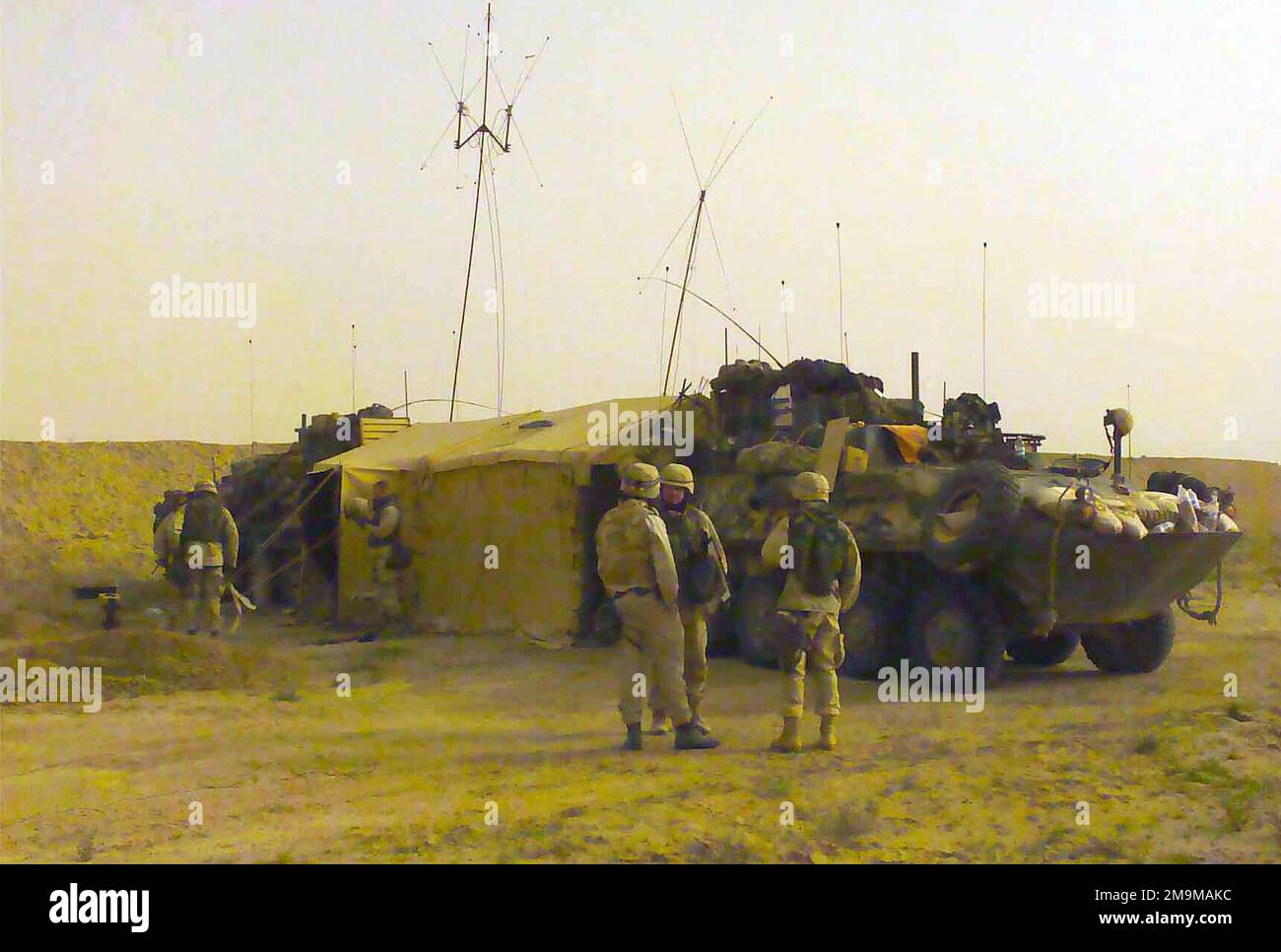 US Marine Corps (USMC) Marines assigned to the 1ST Light Armored ...