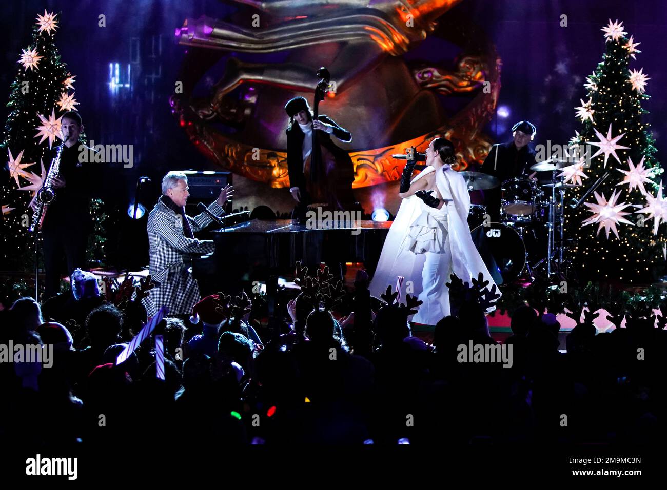 Katherine McPhee and David Foster perform during the 90th annual ...