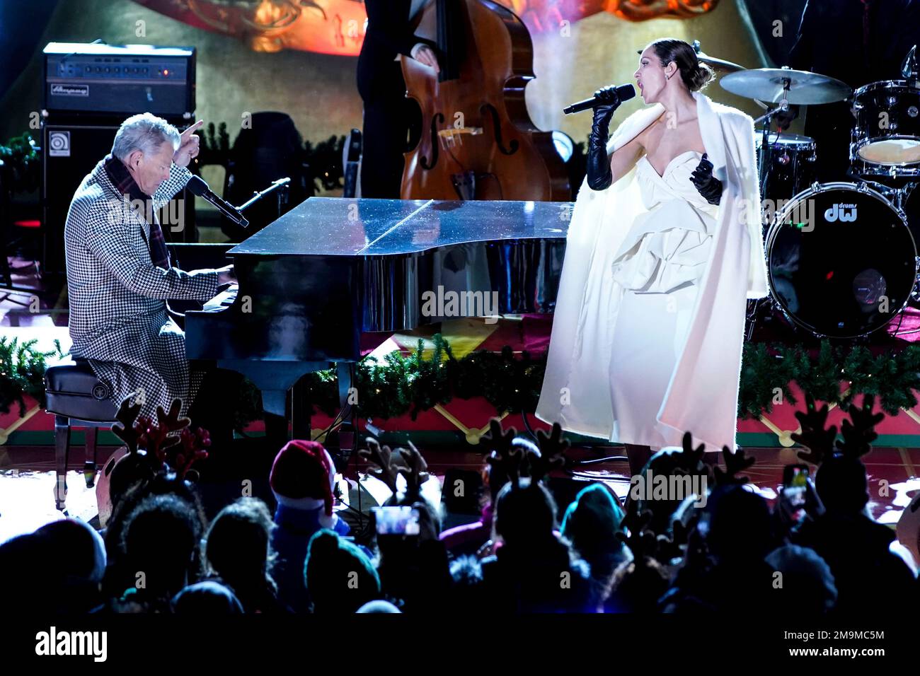 Katherine McPhee and David Foster perform during the 90th annual ...