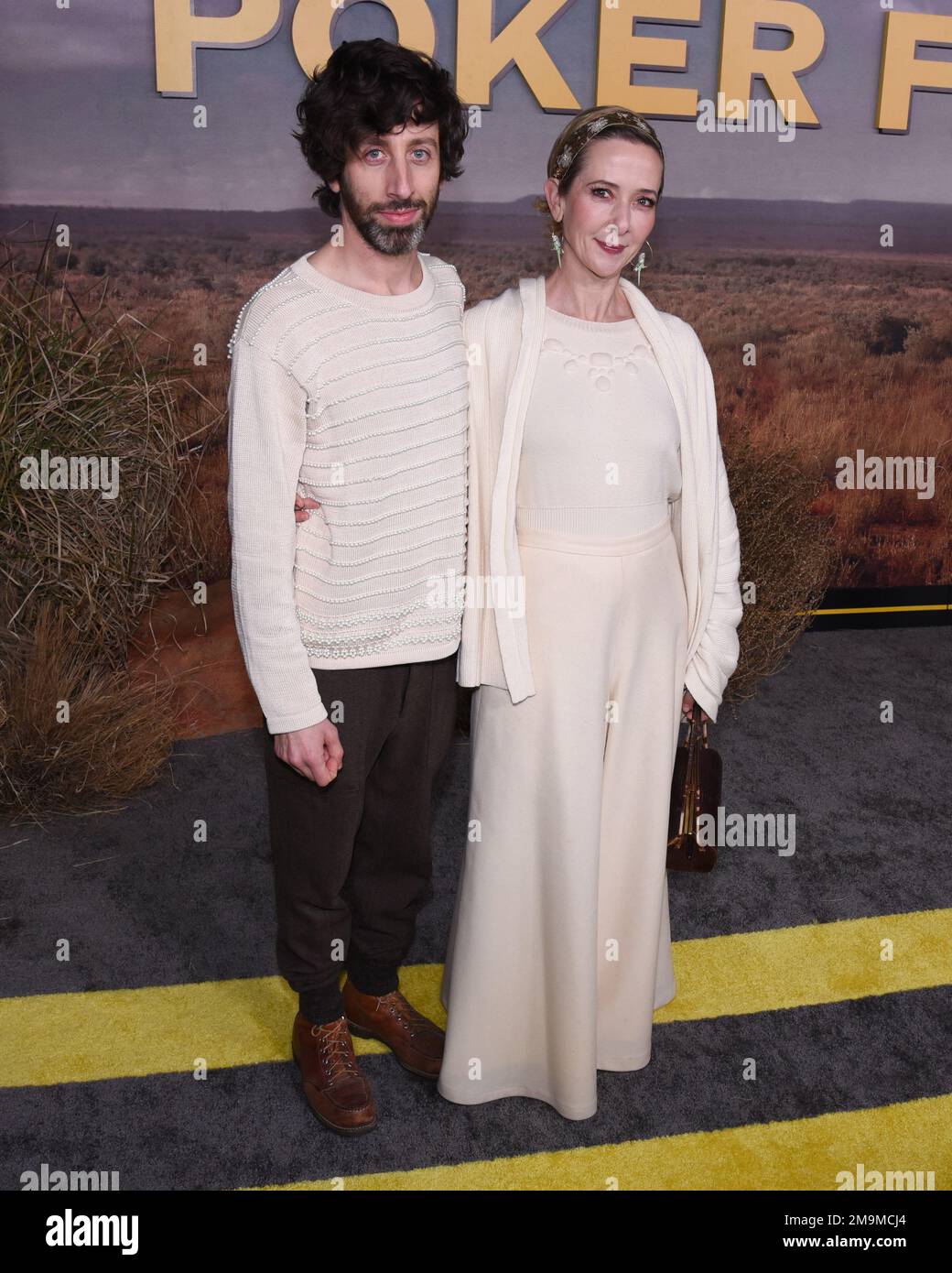 Hollywood, California, USA. 17th Jan, 2023. Simon Helberg and Jocelyn ...