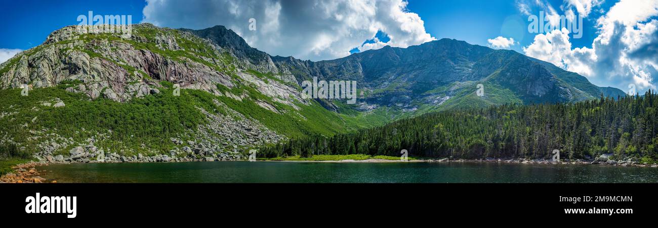 Lake and Mount Katahdin, Baxter State Park, Maine, USA Stock Photo - Alamy
