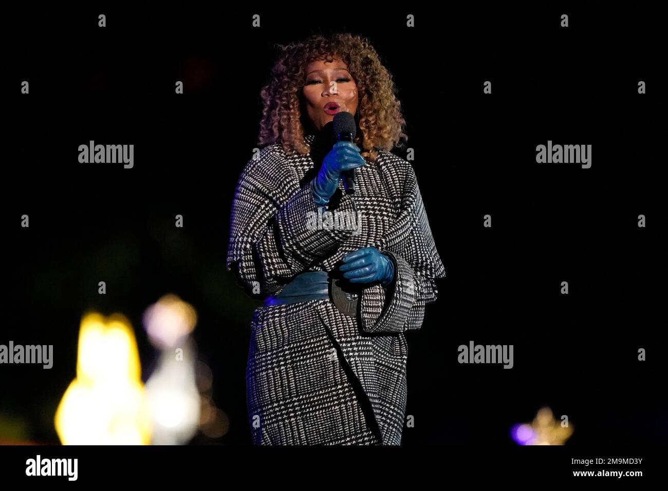 Singer Yolanda Adams performs after President Joe Biden and first lady ...