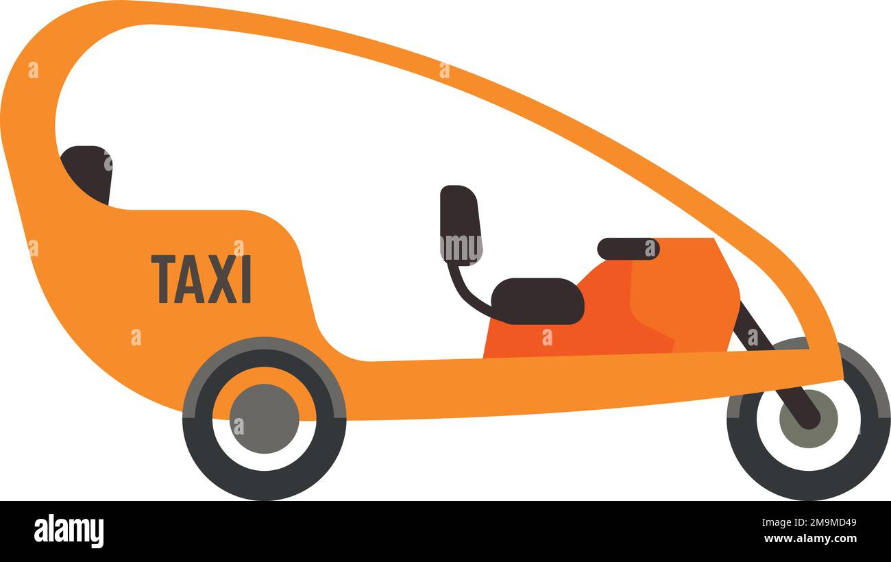 Asian taxi icon. Passenger transport side view Stock Vector Image & Art ...