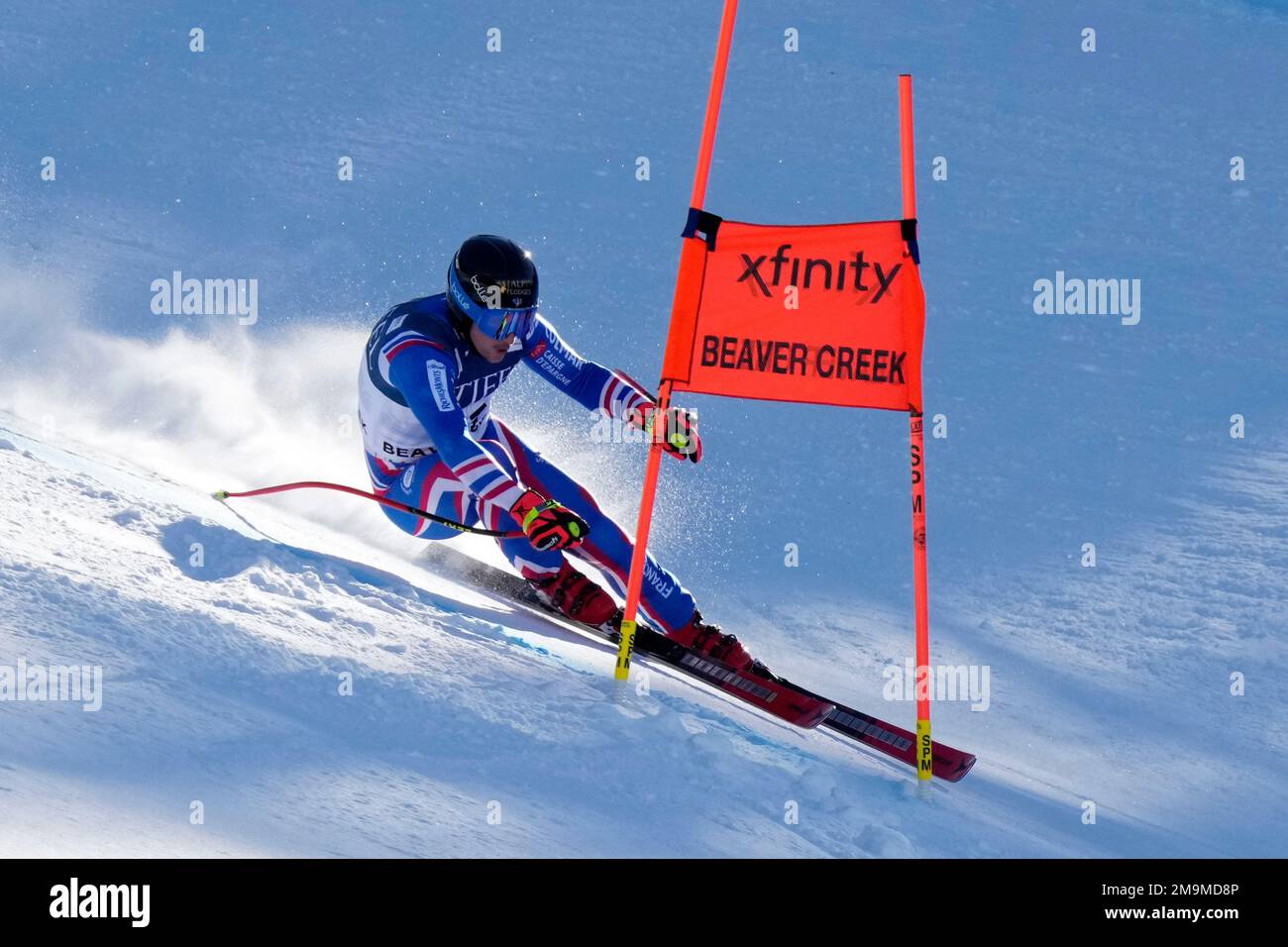 France's Victor Schuller races during a men's World Cup downhill ...