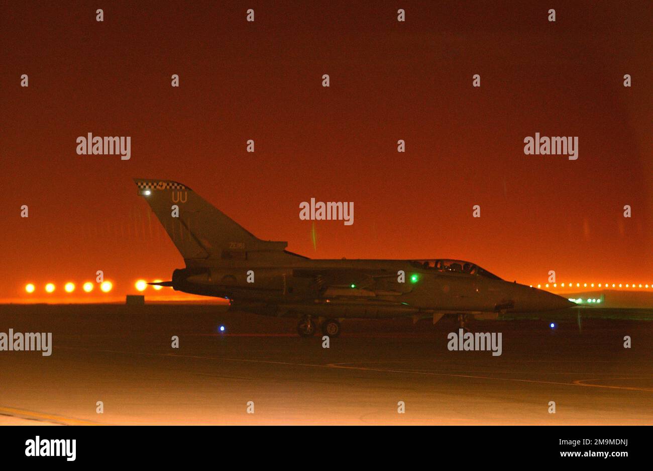 A Royal Air Force (RAF) Tornado F3 aircraft, 43rd Squadron, Air Defense ...