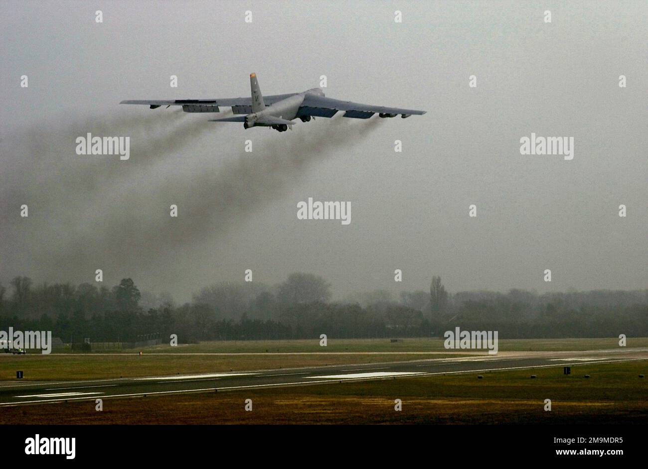 A US Air Force (USAF) B-52H Stratofortress, 23rd Bomb Squadron (BS ...