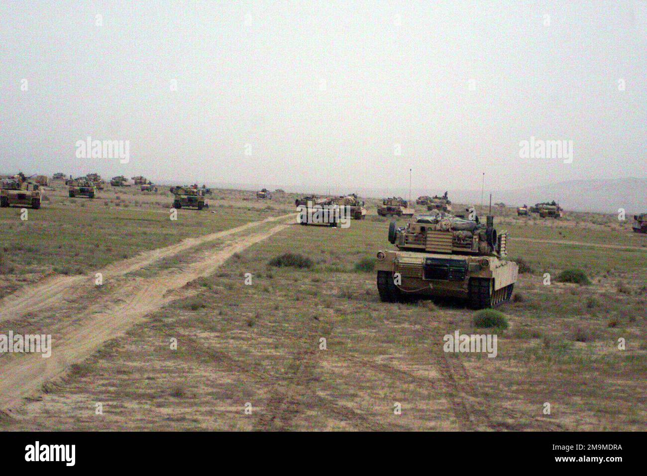 US Marine Corps (USMC) M1A1 Abrams Main Battle Tanks (MBT) with Charlie ...
