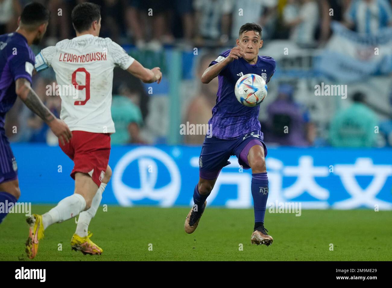 Argentina's Guido Rodriguez goes for the ball during the World Cup ...