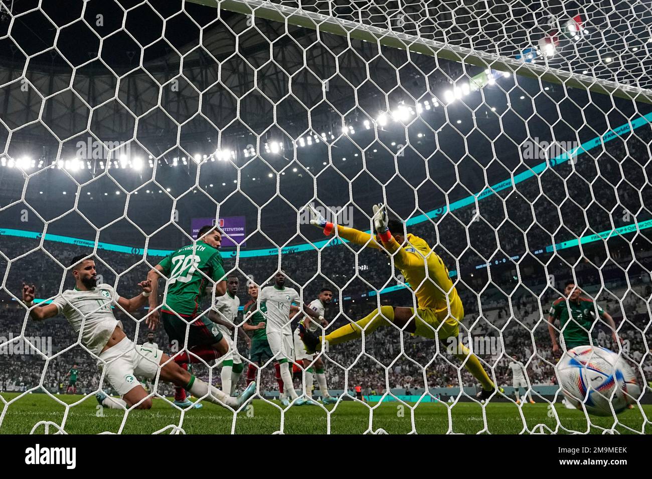 Mexico's Henry Martin scores his side's opening goal during the World ...