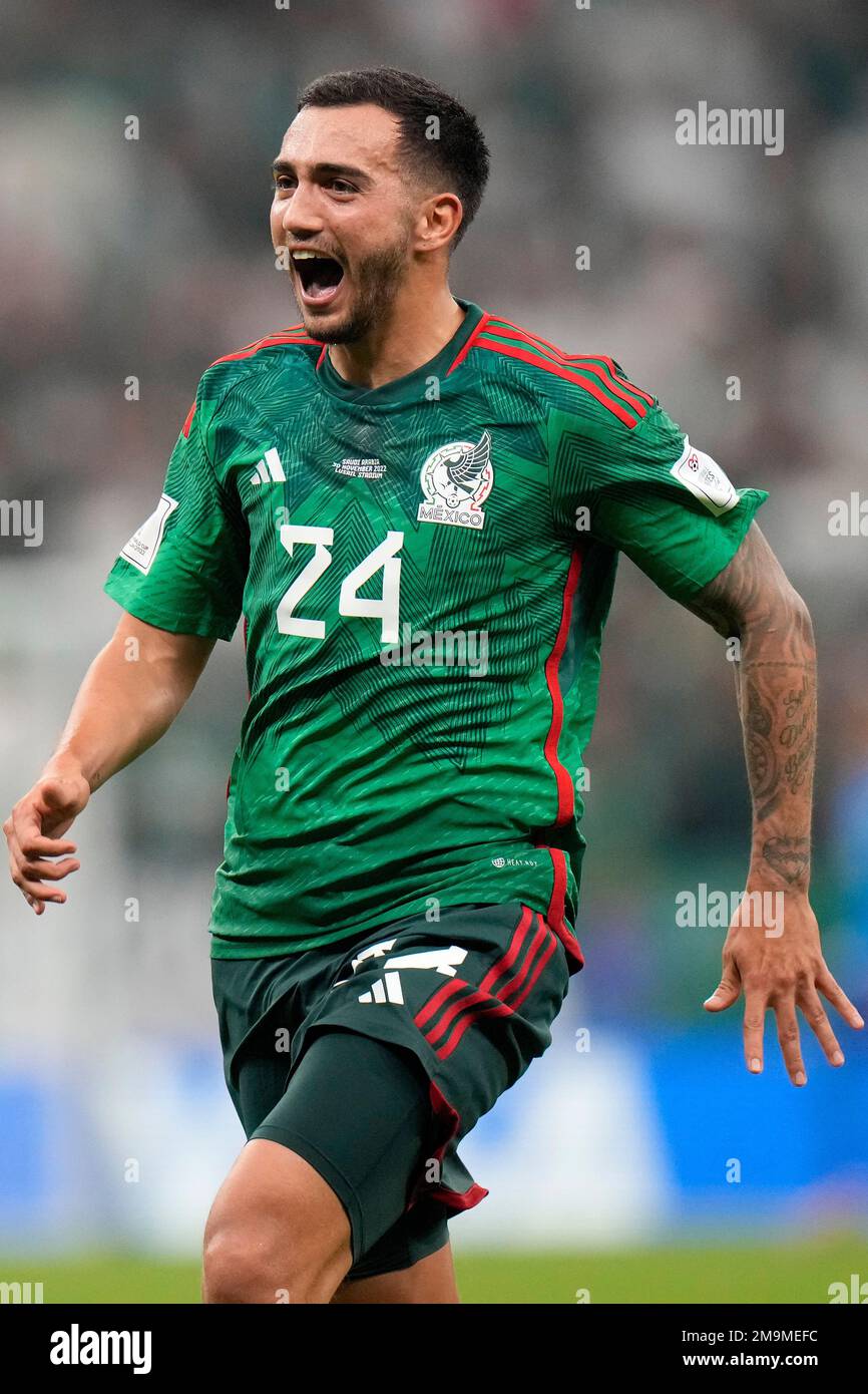 Mexico's Luis Chavez celebrates scoring his side's second goal during ...