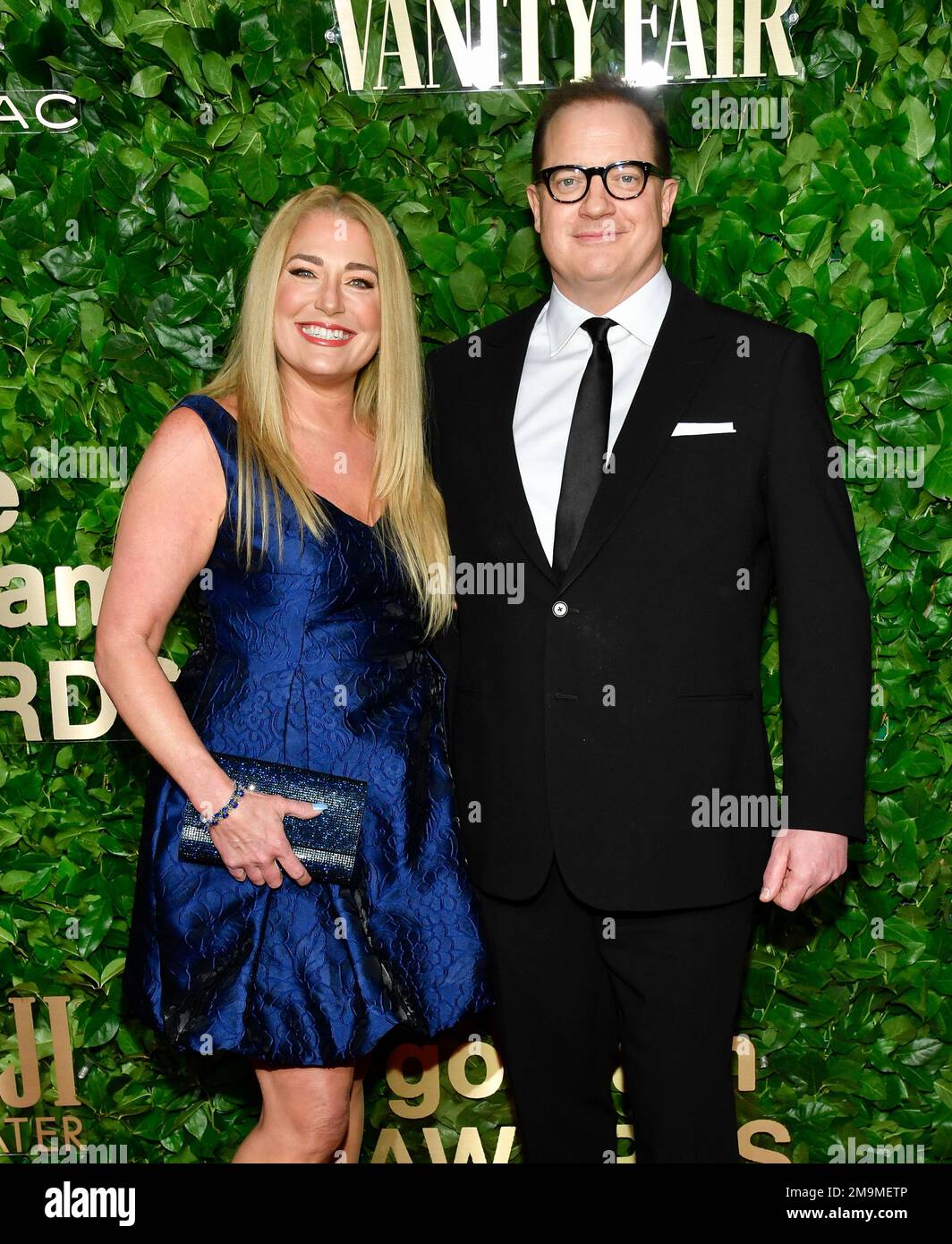 Brendan Fraser, right, and girlfriend Jeanne Moore attend the Gotham ...