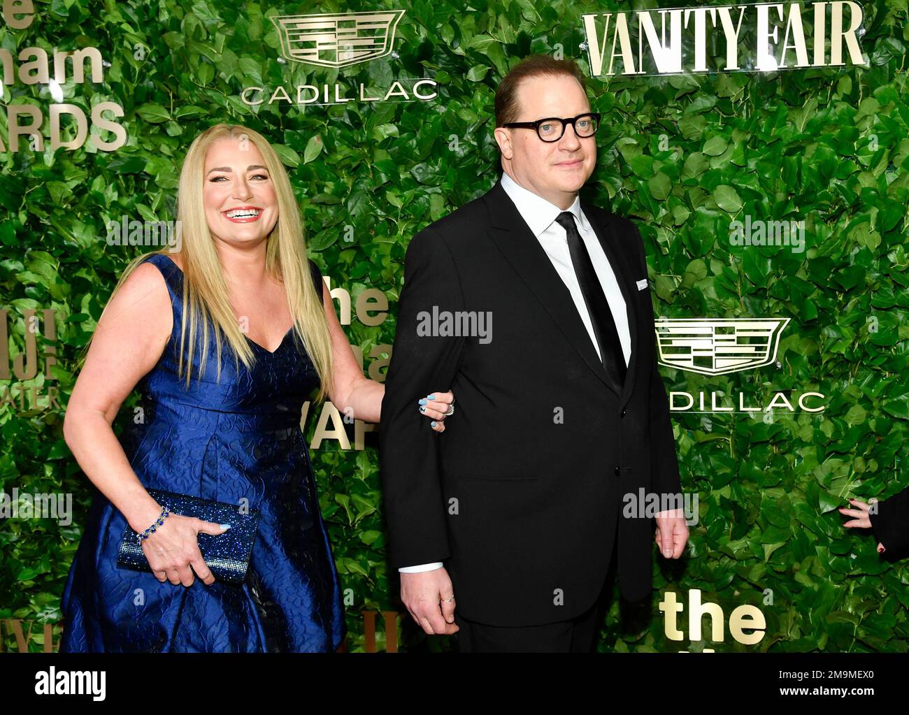 Brendan Fraser, right, and girlfriend Jeanne Moore attend the Gotham ...