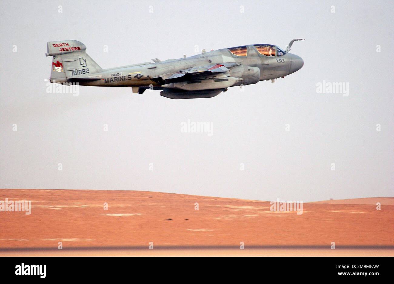 A US Marine Corps (USMC) EA-6B Prowler aircraft, Marine Tactical ...