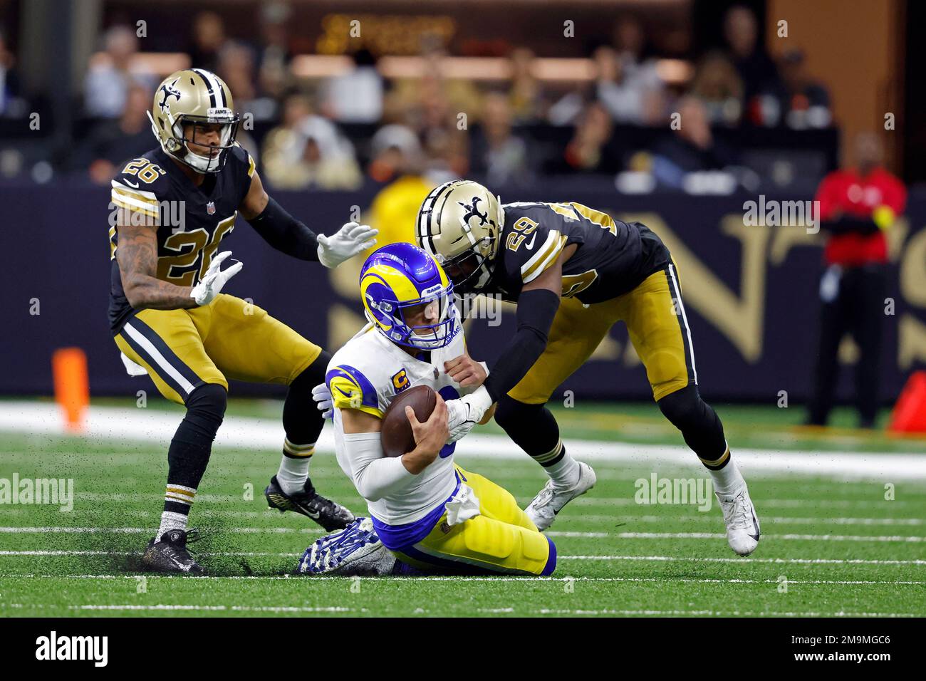 New Orleans Saints cornerback P.J. Williams (26) and cornerback Paulson ...