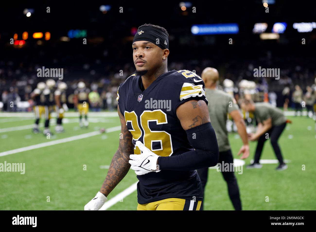 New Orleans Saints cornerback P.J. Williams (26) warms up before an NFL ...