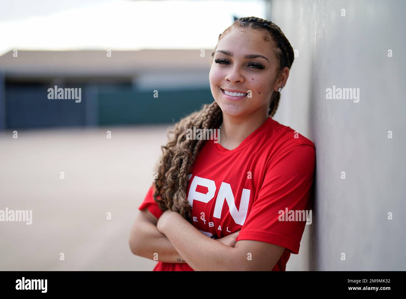La Jolla Country Day high school basketball player Jada Williams poses ...