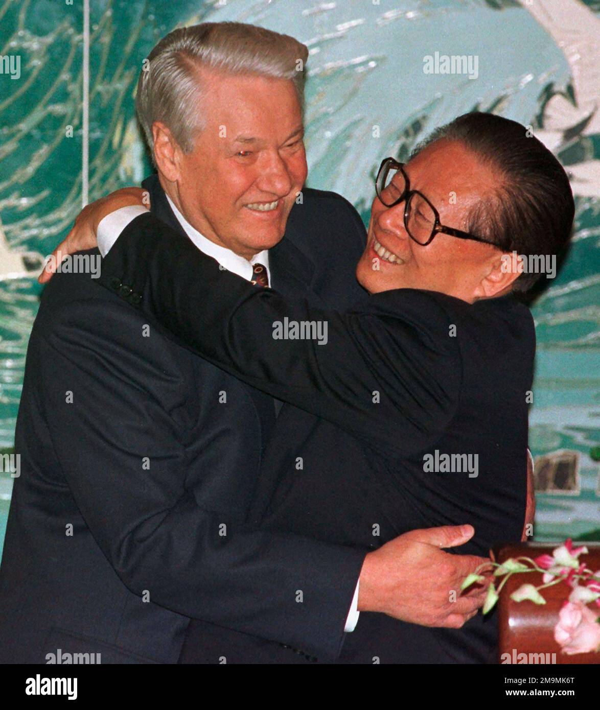 FILE - then Russian President Boris Yeltsin, left, and then Chinese ...