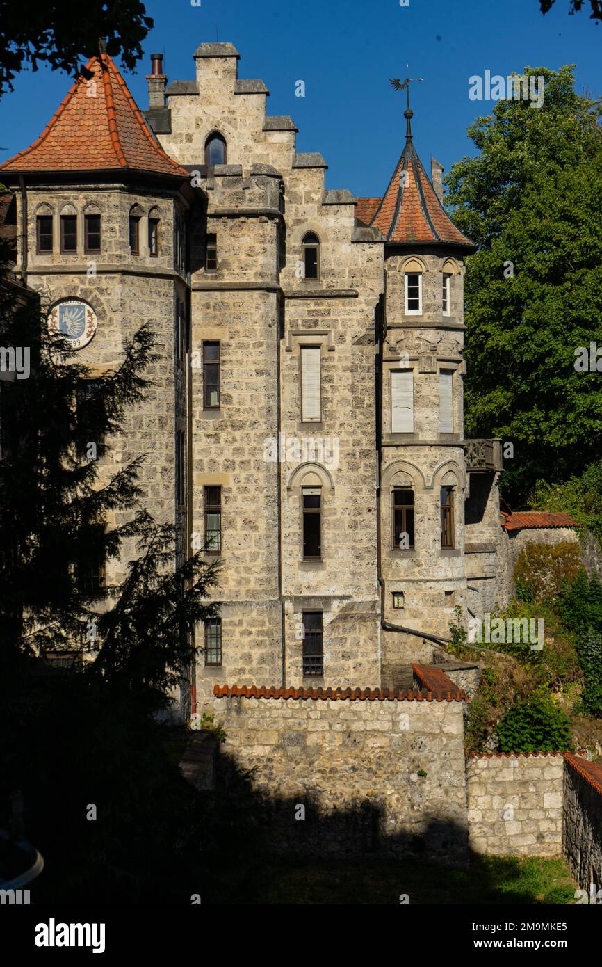 the Ancient german Lichtenstein Castle Stock Photo - Alamy