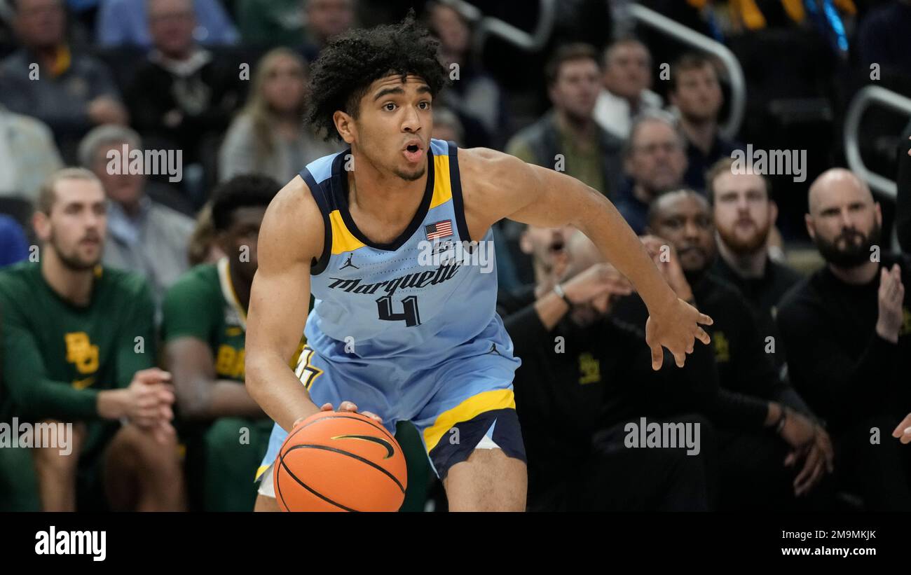 Marquette's Stevie Mitchellduring the first half of an NCAA college ...