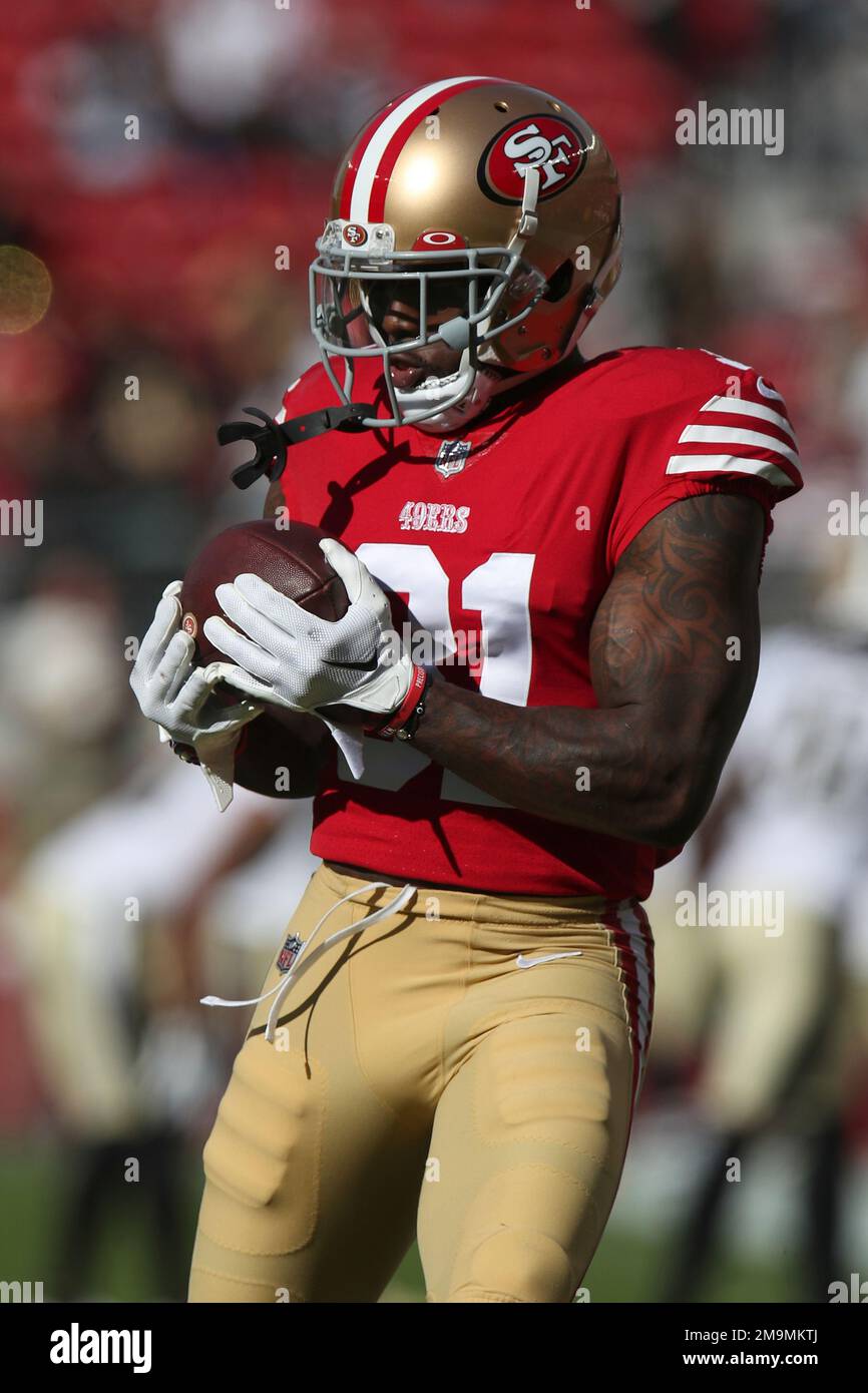 San Francisco 49ers safety Tashaun Gipson Sr. (31) warms up before an ...