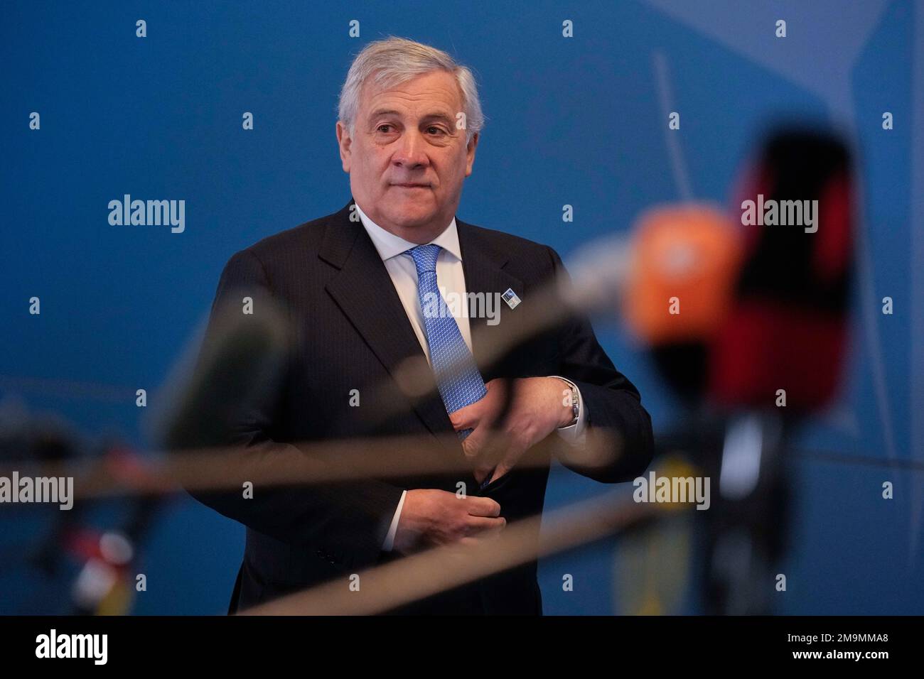 Italy's Foreign Minister Antonio Tajani attends the second day of the ...