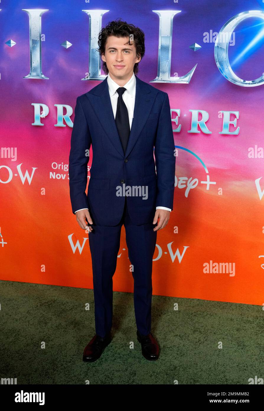 Dempsey Bryk poses at the premiere of the Disney+ series "Willow" at ...