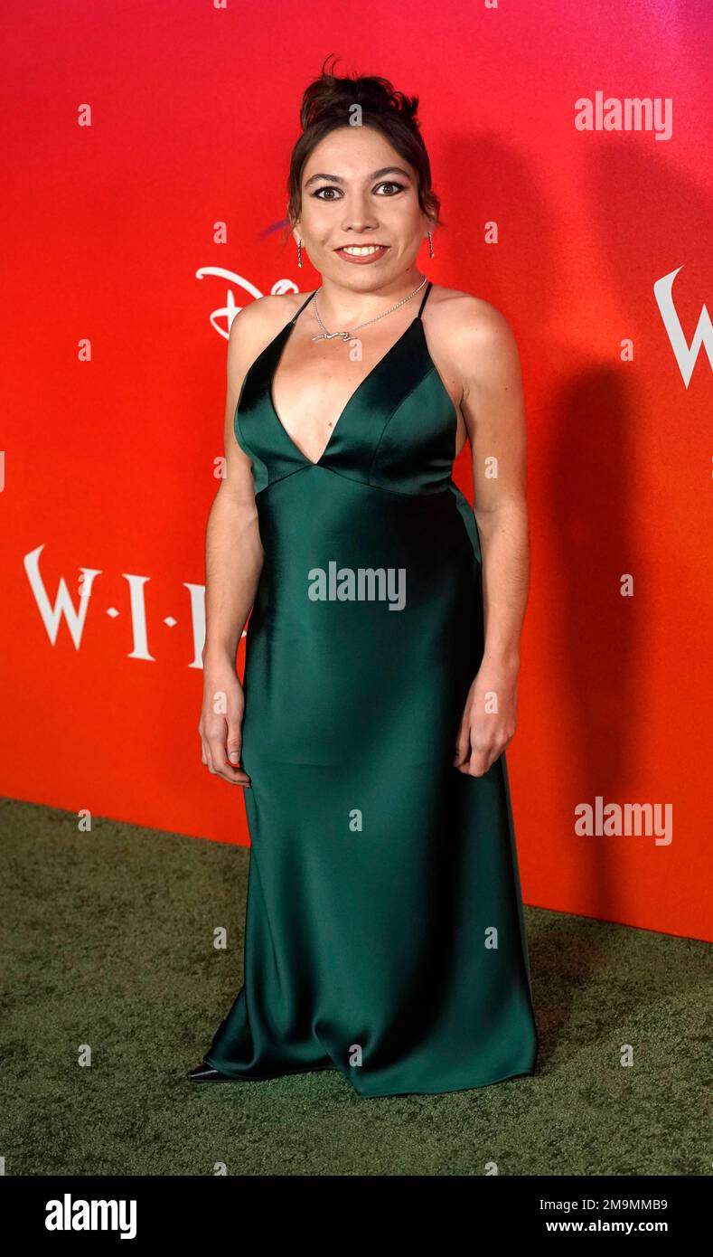 Annabelle Davis poses at the premiere of the Disney+ series "Willow" at ...