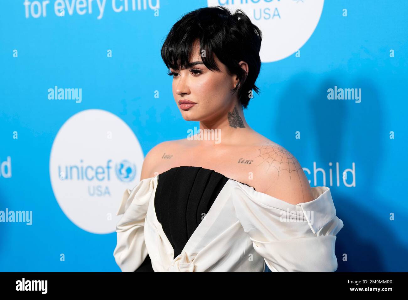 Demi Lovato attends the UNICEF Gala at The Glasshouse on Tuesday, Nov ...
