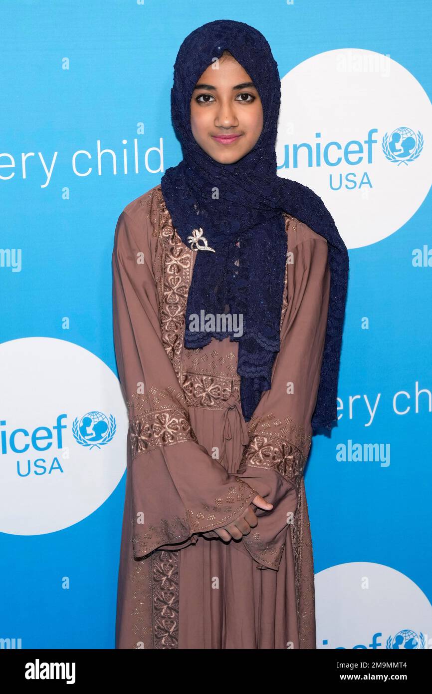 Faatiha Ayaat attends the UNICEF Gala at The Glasshouse on Tuesday, Nov ...