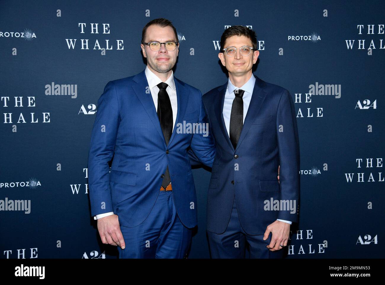 Sam Hunter, left, and husband John Baker attend the premiere of "The ...