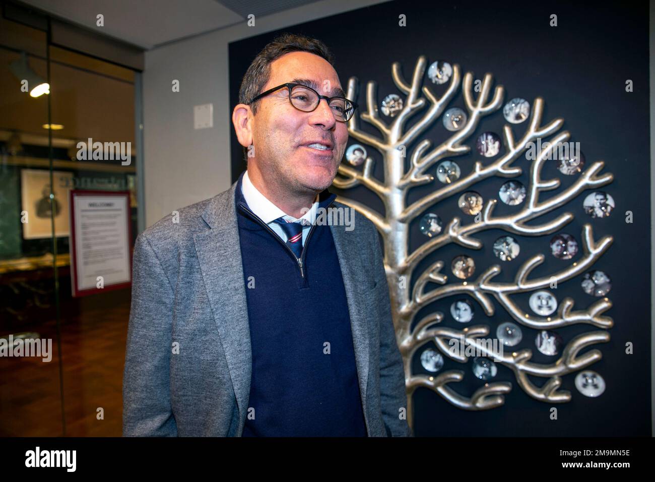 Gavriel Rosenfeld, president of the Center for Jewish History, speaks ...