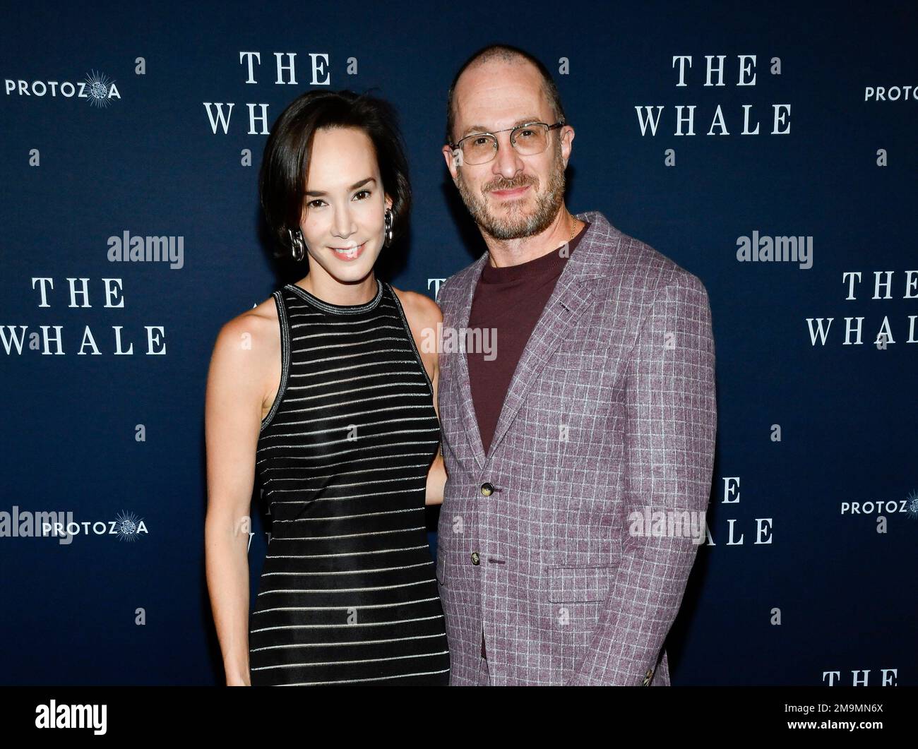 Director Darren Aronofsky, right, and Alice Lloyd attend the premiere ...