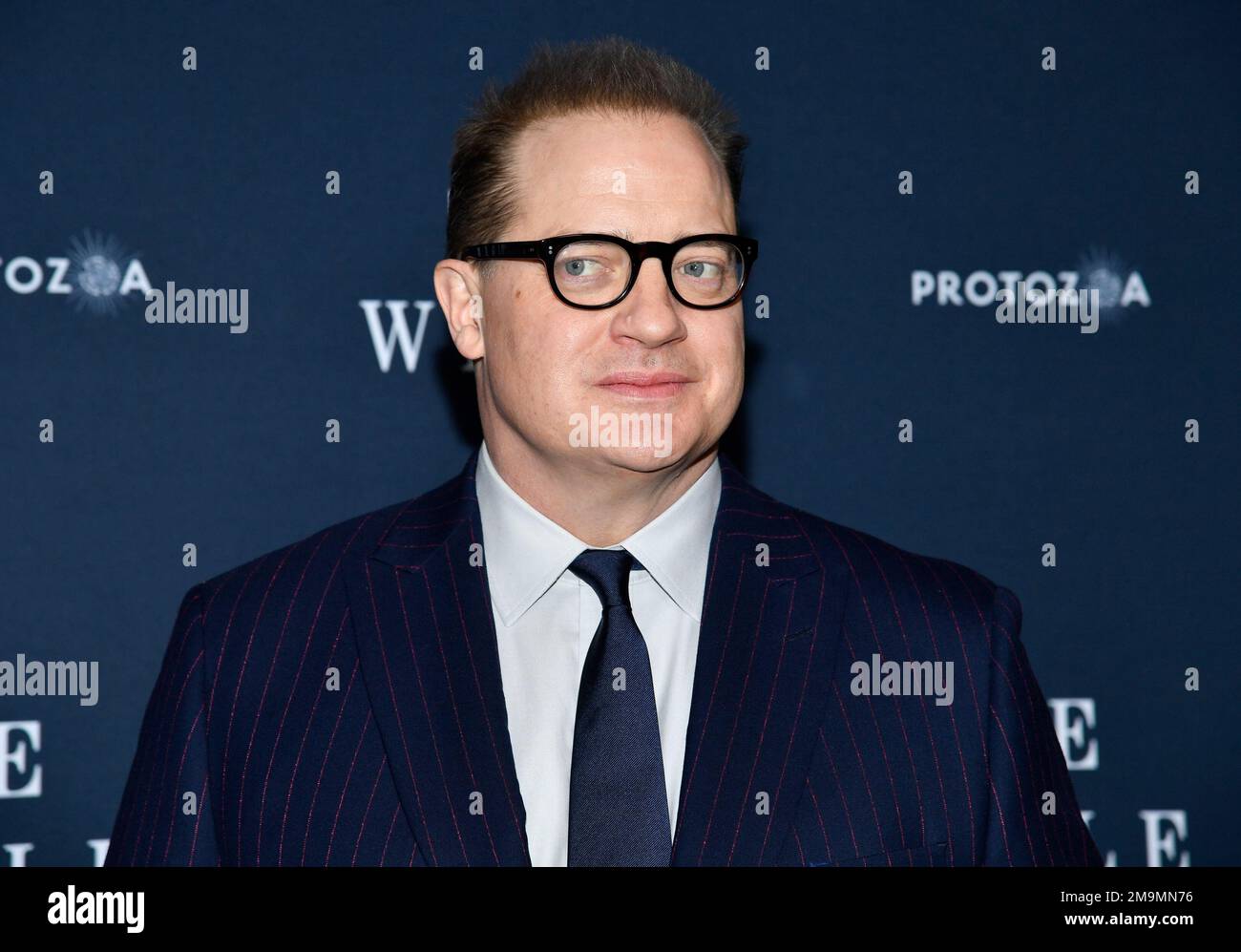 Brendan Fraser attends the premiere of "The Whale" at Alice Tully Hall ...