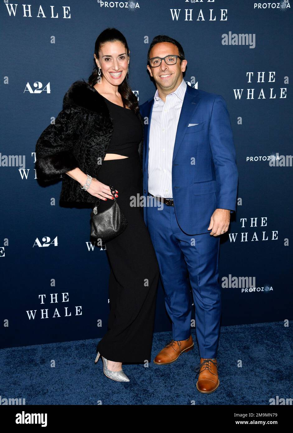 Rachel Goldman, left, and Darren Adler attend the premiere of "The ...