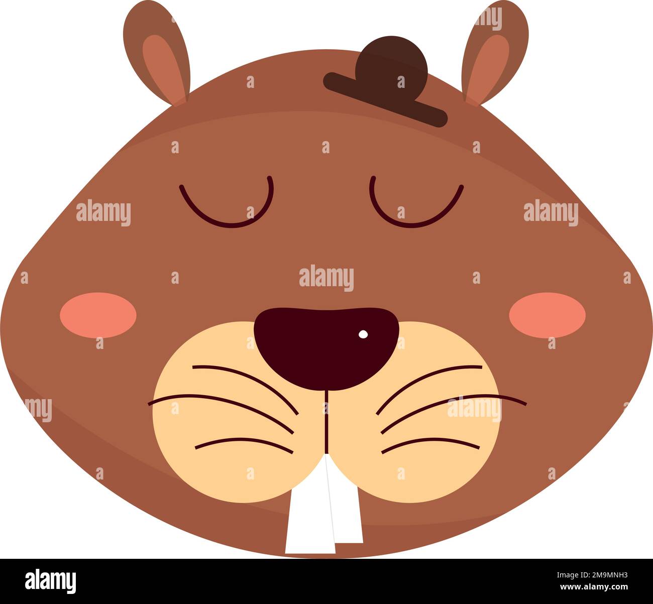 Isolated cute beaver avatar character Vector Stock Vector Image & Art ...